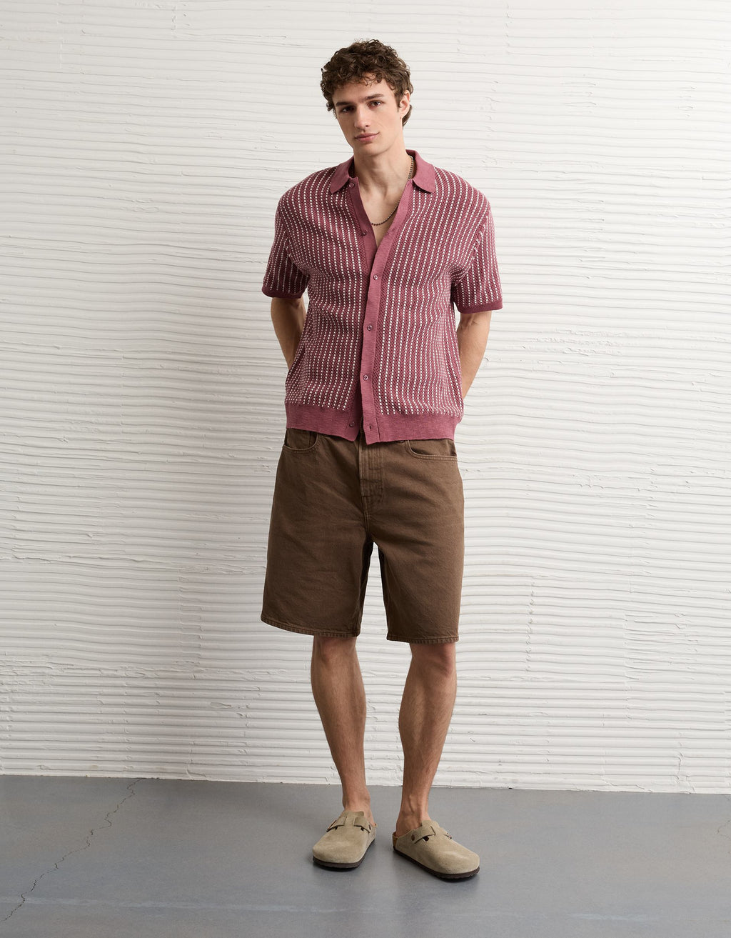 AE Button-Up Sweater Polo Shirt – American Eagle Europe