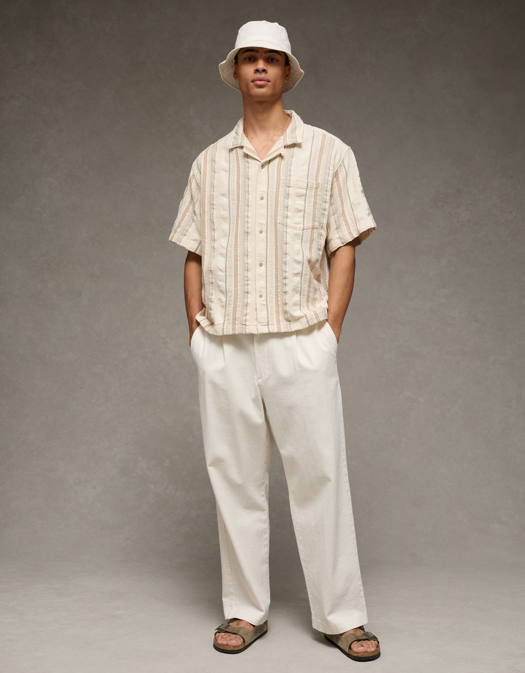 AE Relaxed Fit Short-Sleeve Camp Collar Shirt – American Eagle Europe