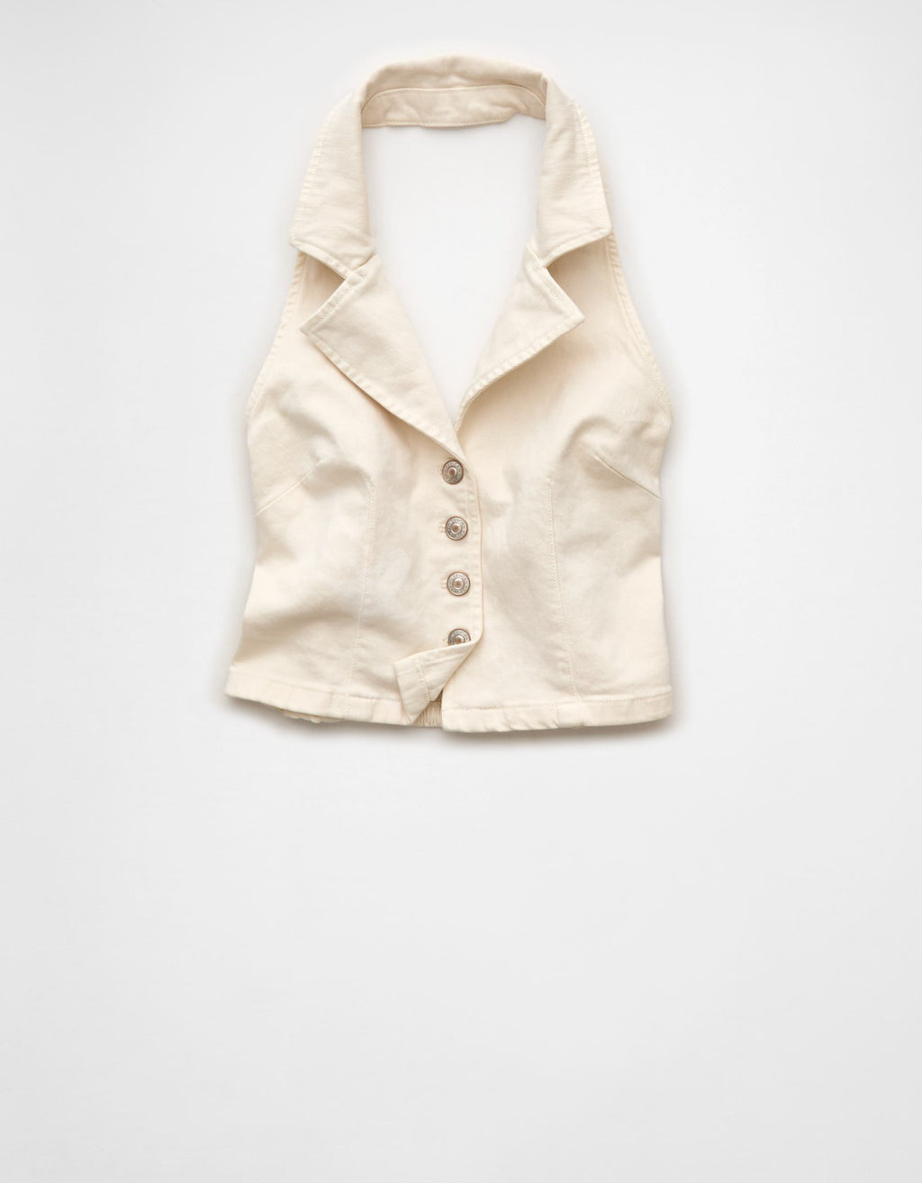 AE Collared Denim Halter Vest – American Eagle Europe