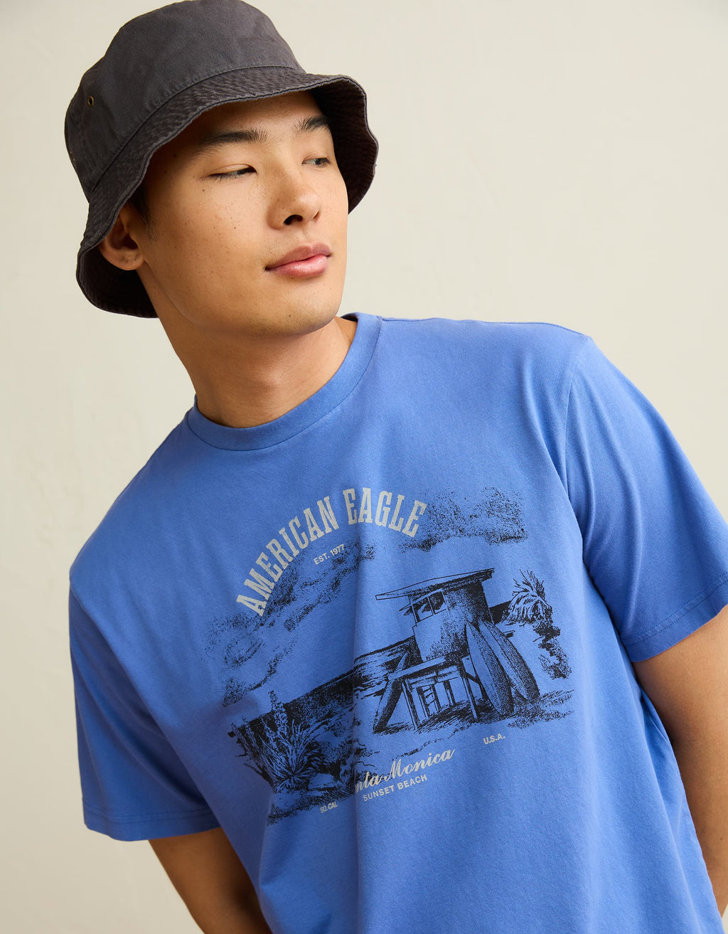 AE Standard Pasvorm T-shirt met grafisch logo – American Eagle Europe