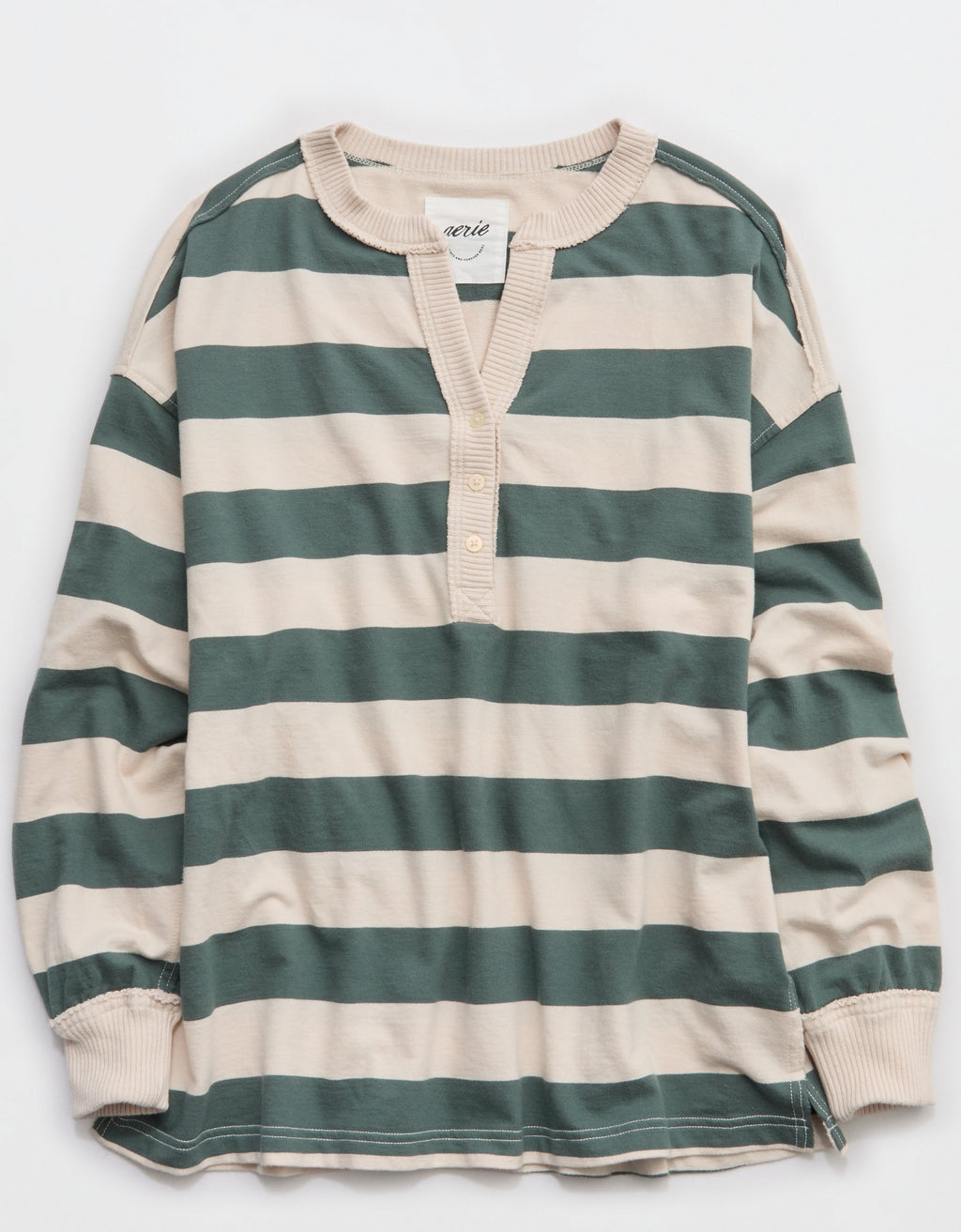 Aerie Poolside Terry Henley Sweatshirt – American Eagle Europe