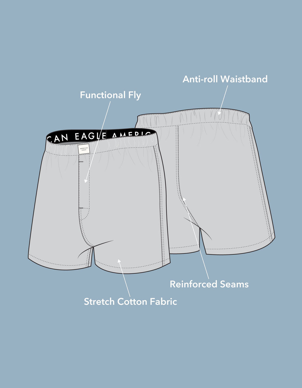AE | Smiley® Animal-Print Boxer Short – American Eagle Europe