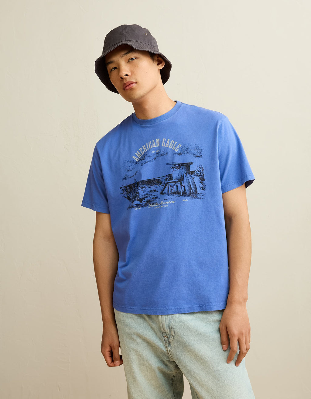 AE Standard Pasvorm T-shirt met grafisch logo – American Eagle Europe