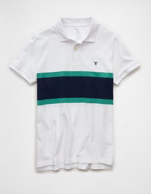 AE Slim Fit Logo Pique Polo Shirt – American Eagle Europe